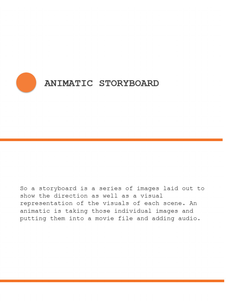 Animatic Storyboard | PDF