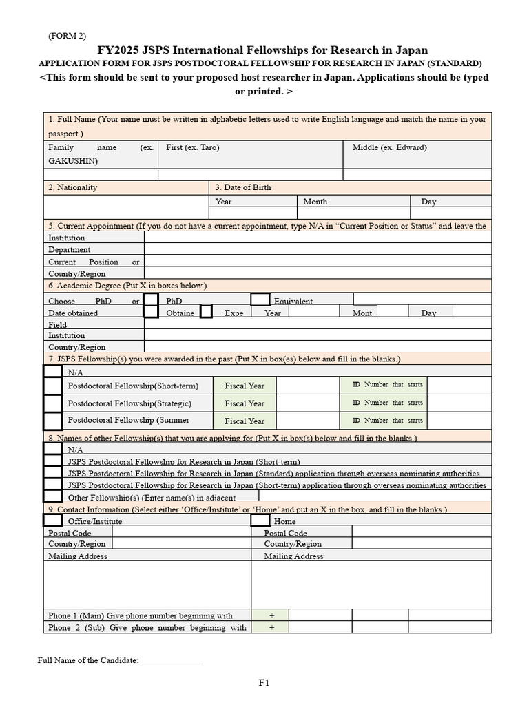 2025 Form2 Standard | PDF | Email Address | Mail