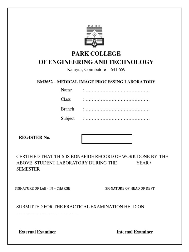 BM3652 Medical Image Processing Lab | PDF | Digital Signal Processing | Signal Processing