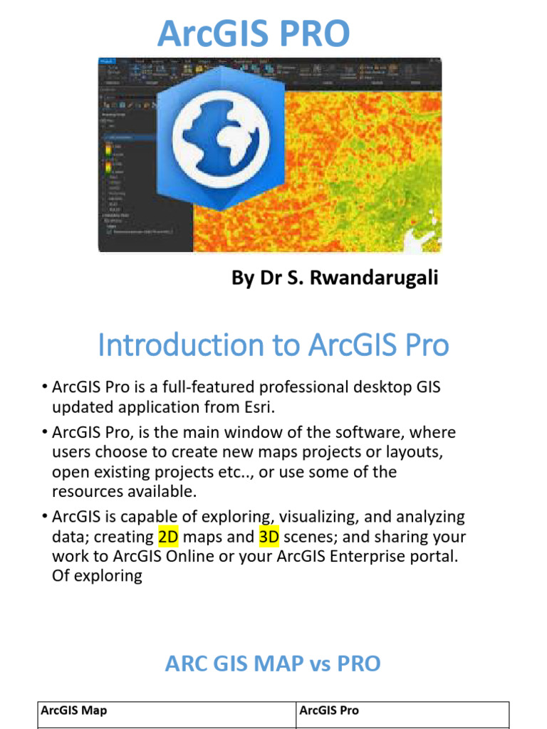 R2 - Introduction To ArcGIS PRO - Revision Lecture - 2024 | PDF