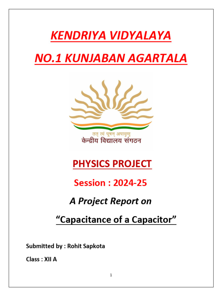 Physics | PDF | Capacitance | Capacitor