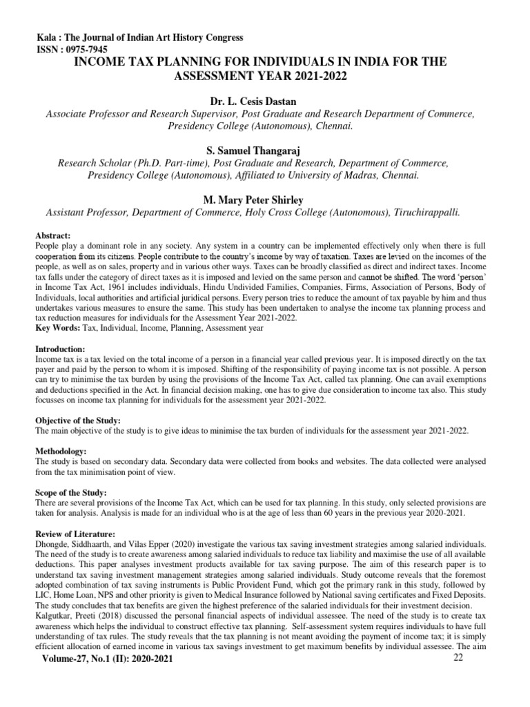 Research Paper | PDF | Taxes | Tax Deduction