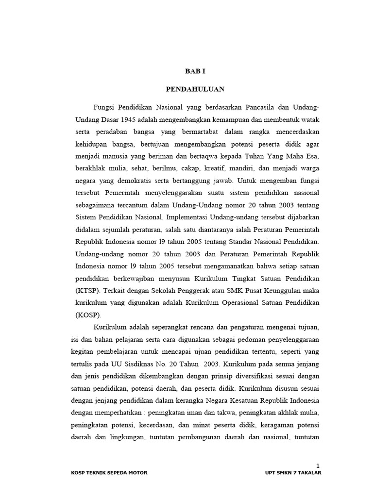 KOS TBSM 2021,2022 A | PDF | Karier & Perkembangan