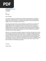 JP Morgan Cover Letter | PDF