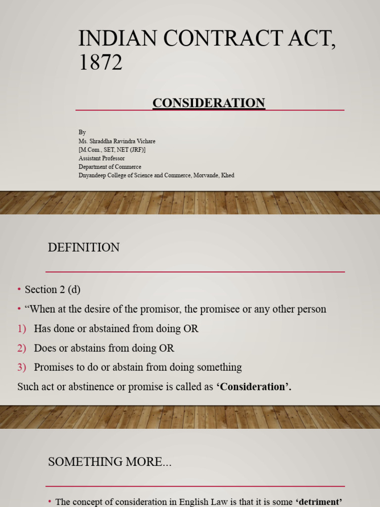 Consideration - Business Law | PDF | Consideration | Justice