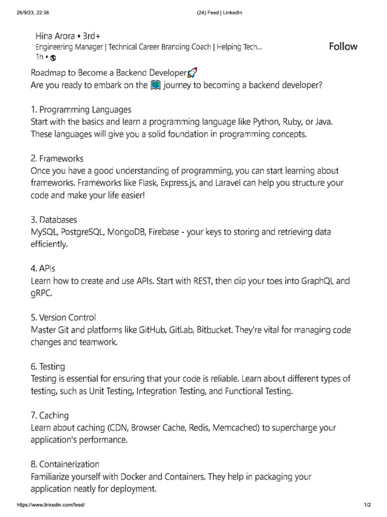 Roadmap-to-Become-Backend-Developer | PDF Roadmap-to-Become-Backend-Developer | PDF