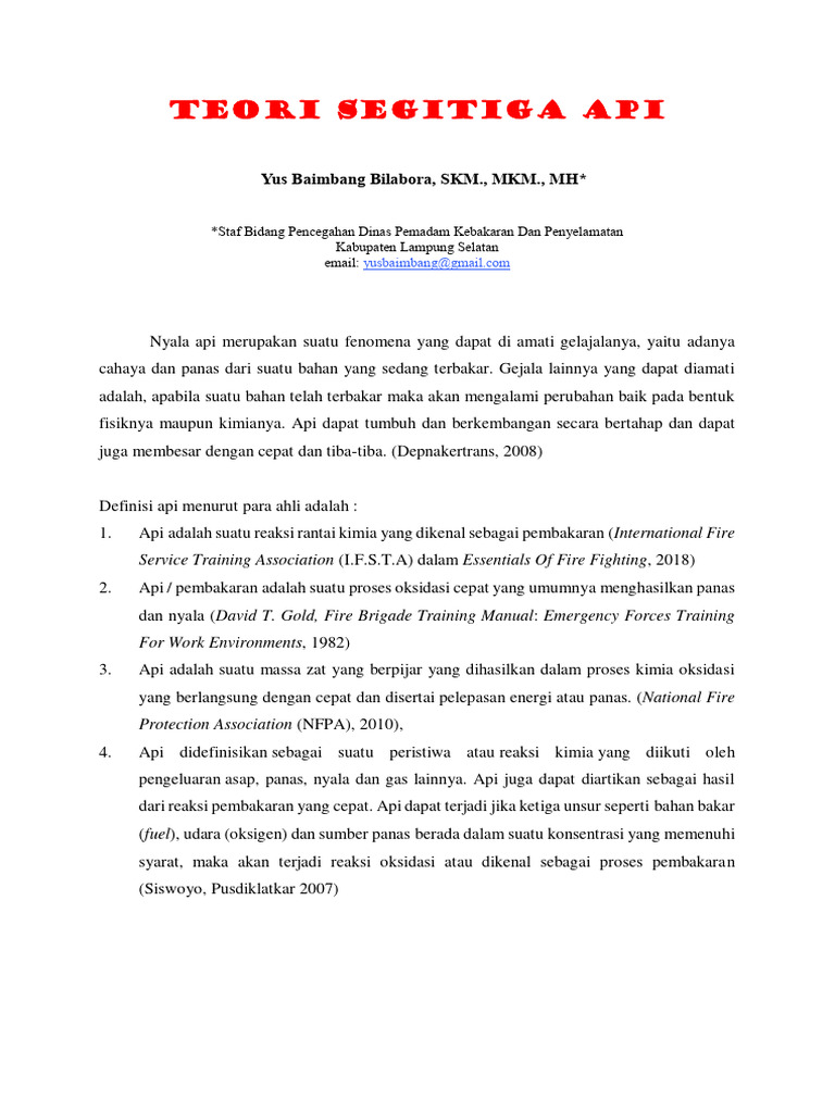 Teori Segitiga Api Yusbb Pdf