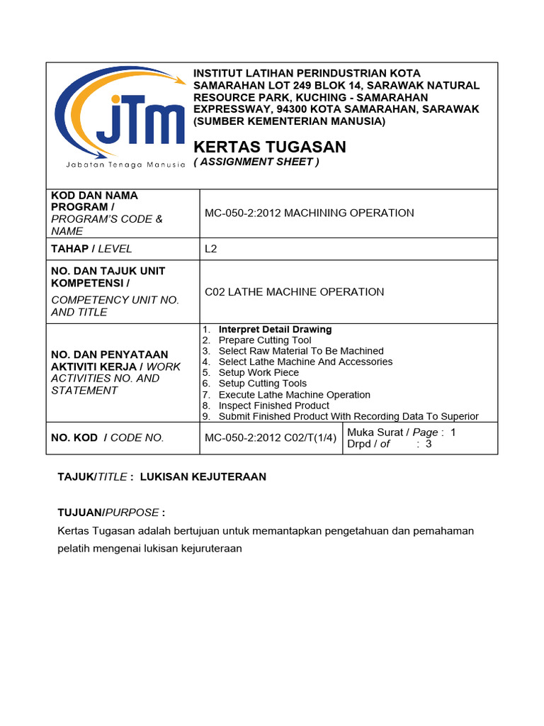 1.assignment Sheet 1 (Settle) | PDF
