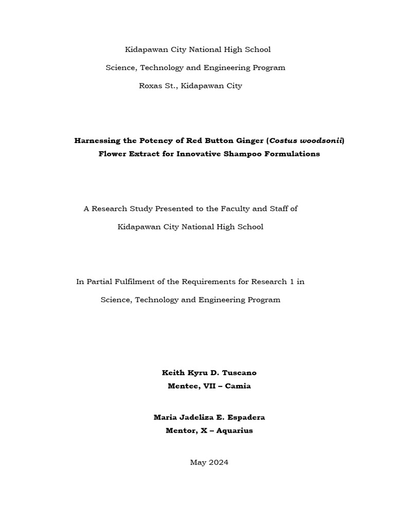 Kidapawan City National High School | PDF