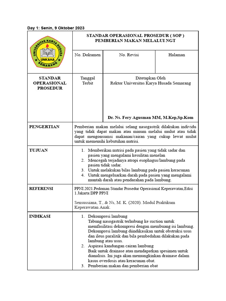 Sop Tindakan 2 | PDF