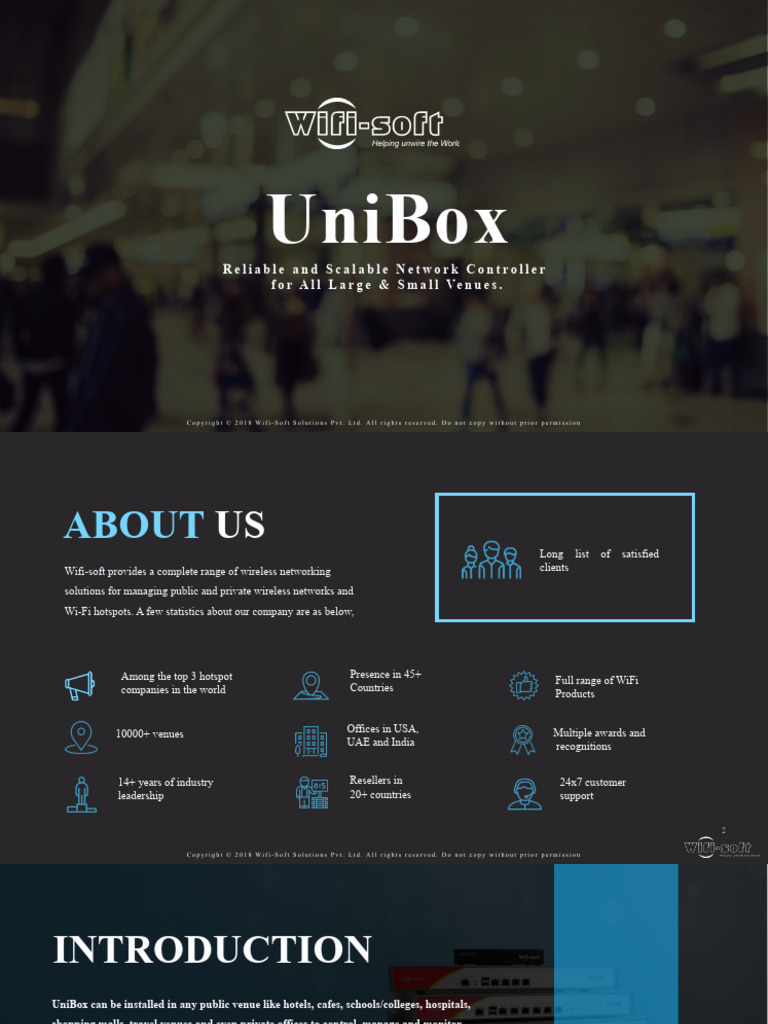 UniBox Presentation | PDF | Wi Fi | Wireless Access Point