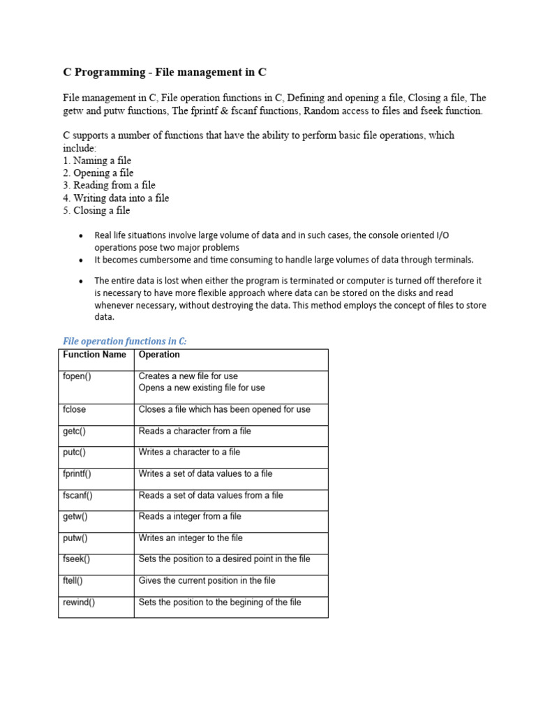 C Programs For File Handling | PDF | Computer File | Pointer (Computer ... C Programs For File Handling | PDF | Computer File | Pointer (Computer ...