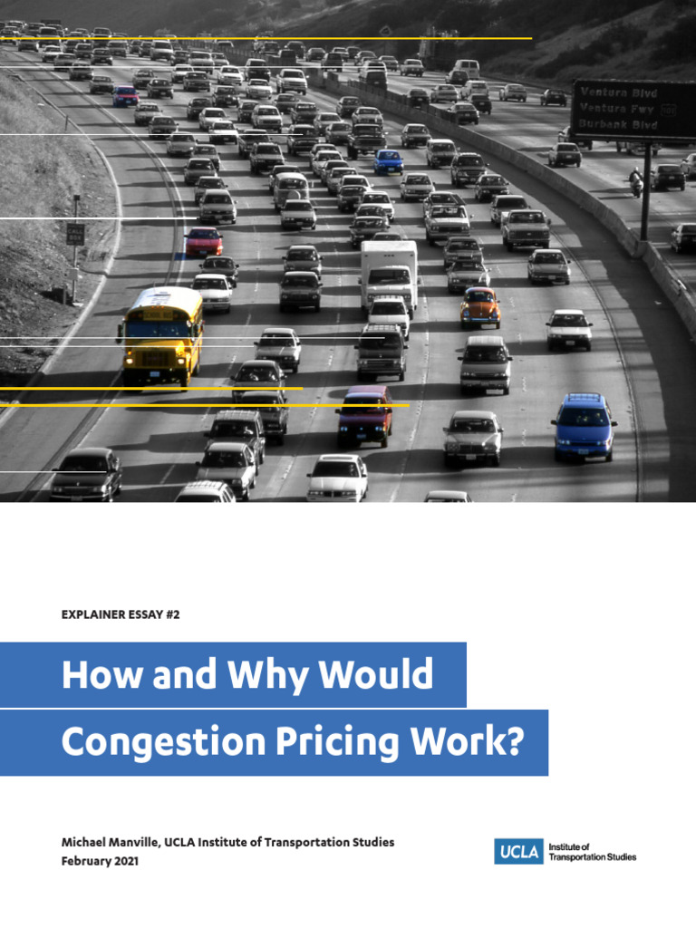 Manville Congestion Pricing Explainer | PDF | Toll Road | Traffic Congestion