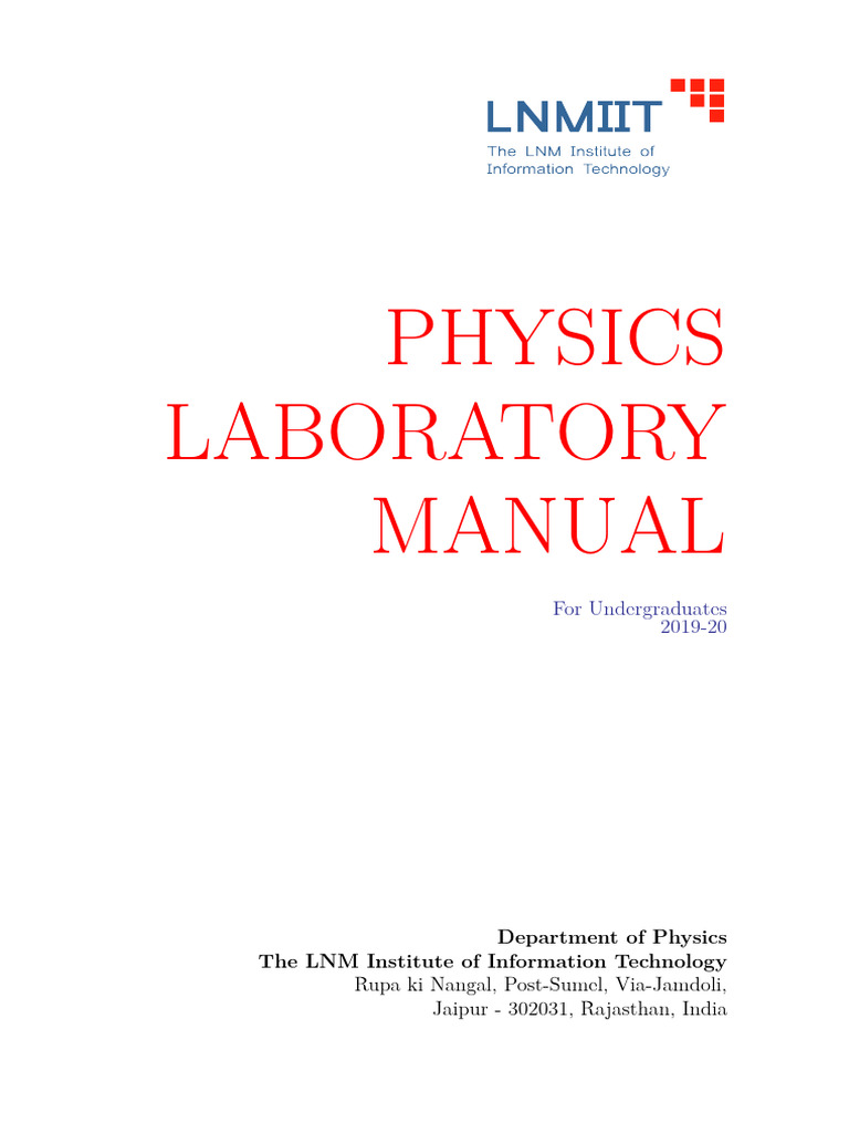 Lab Manual 1 | Download Free PDF | Significant Figures | Metrology