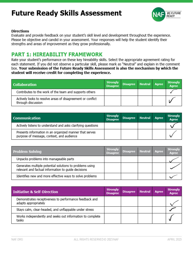 Supervisor Assessment | Download Free PDF | Experience | Information