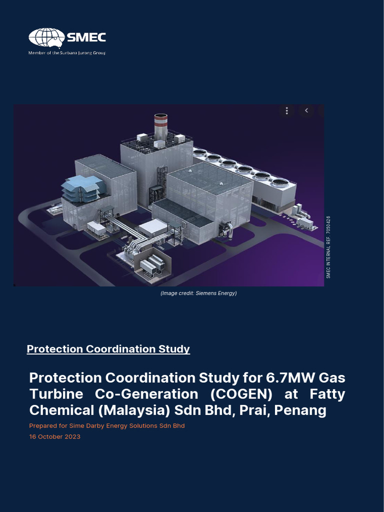 Protection Coordination Study - Draft Final - Rev6 | PDF | Cogeneration ...