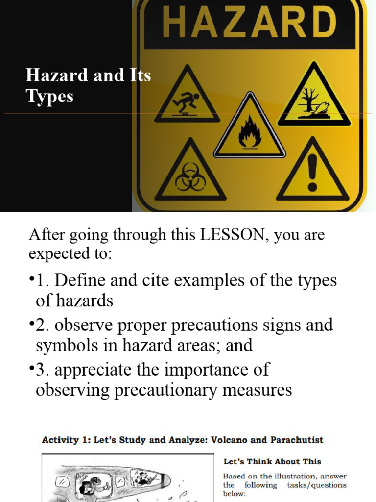 B.1 Hazard and Its Types | PDF | Social Science | Science & Mathematics