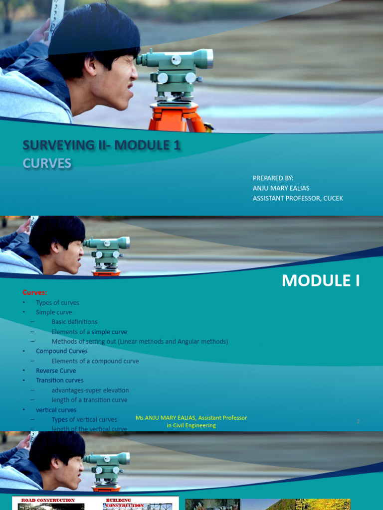 Surveying II - Module 1 | Download Free PDF | Tangent | Geometry