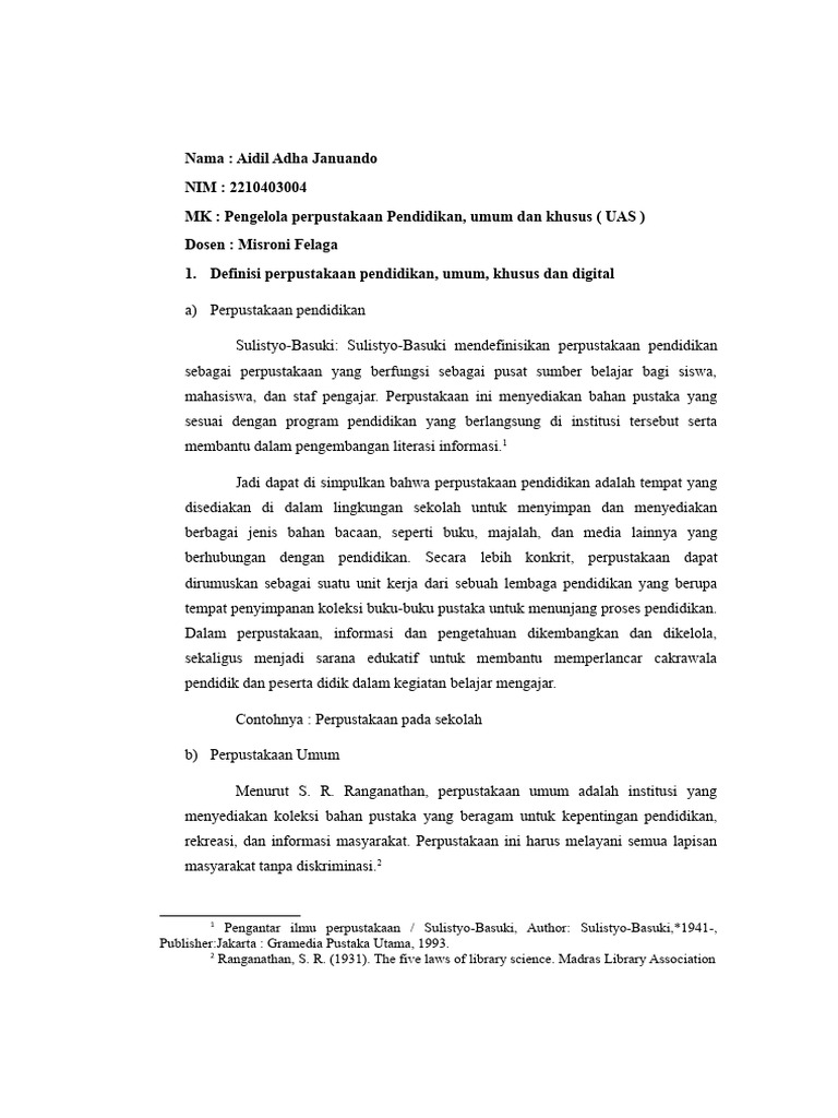 Aidil Adha Januando UAS Pak Misroni | PDF | Sejarah