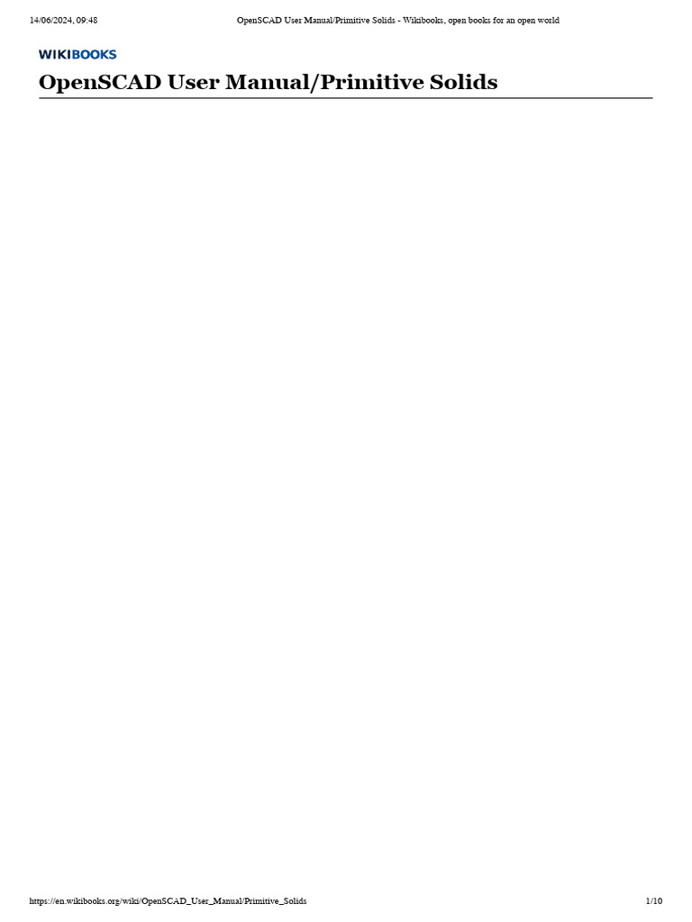 OpenSCAD User Manual - Primitive Solids - Wikibooks, Open Books For An ...