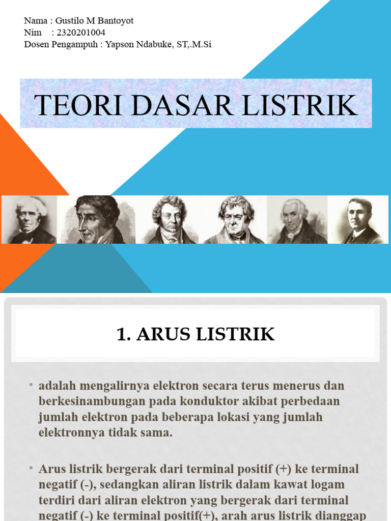 TEORI - DASAR - LISTRIK Gustilo | PDF