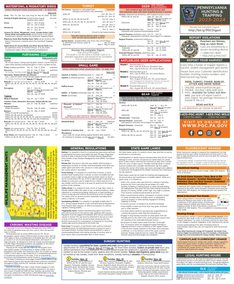 23-24 Pocket Guide | PDF | Hunting | Big Game Hunting