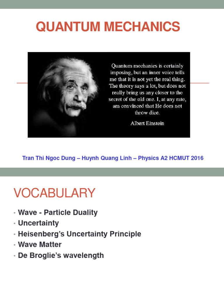 07_QuantumMechanics | PDF | Electron | Wave Function