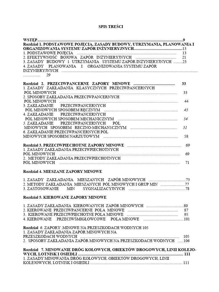 Budowa I Pokonywaniew Zapór Inżynieryjnych | PDF