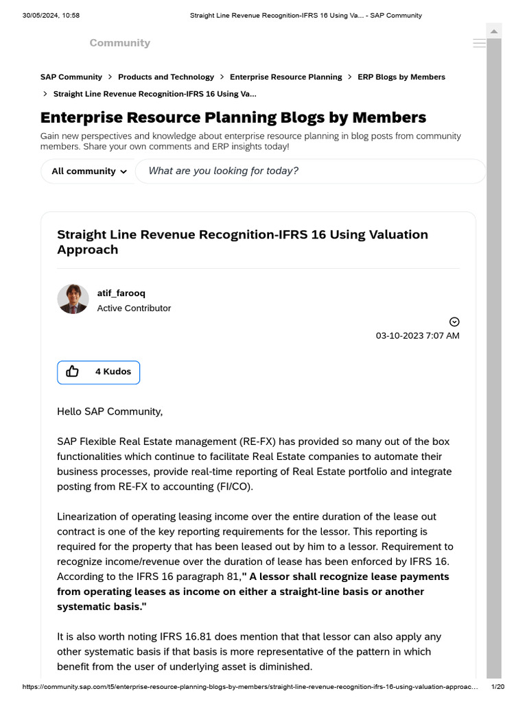 IFRS 16 Straight-Line Revenue Guide | PDF | Lease | Enterprise Resource ...