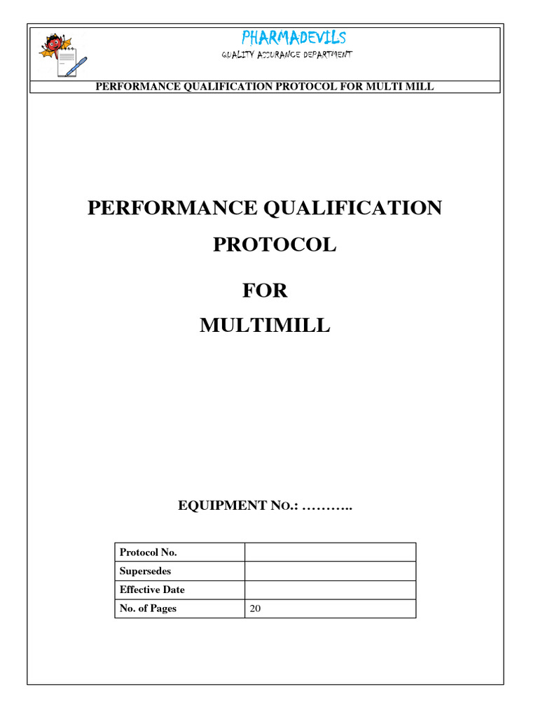 PQ Protocol Multimill | PDF | Verification And Validation | Power Supply