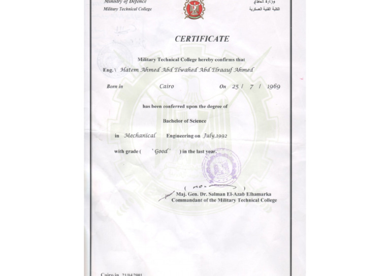 Graduation Certificate | PDF