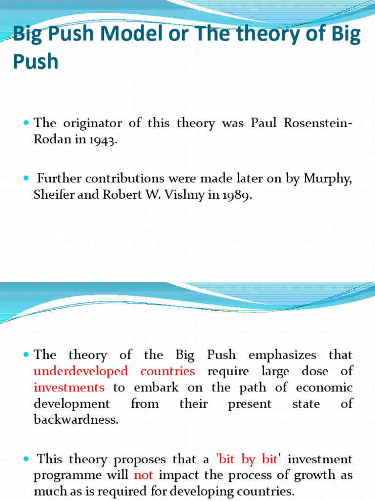 6 Big Push Model | PDF | Economic Growth | Macroeconomics
