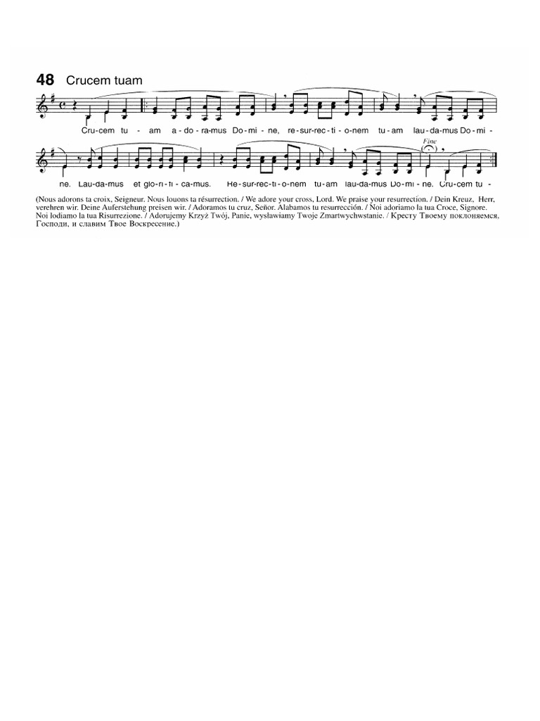 Crucem tuam_Taize_.music | PDF