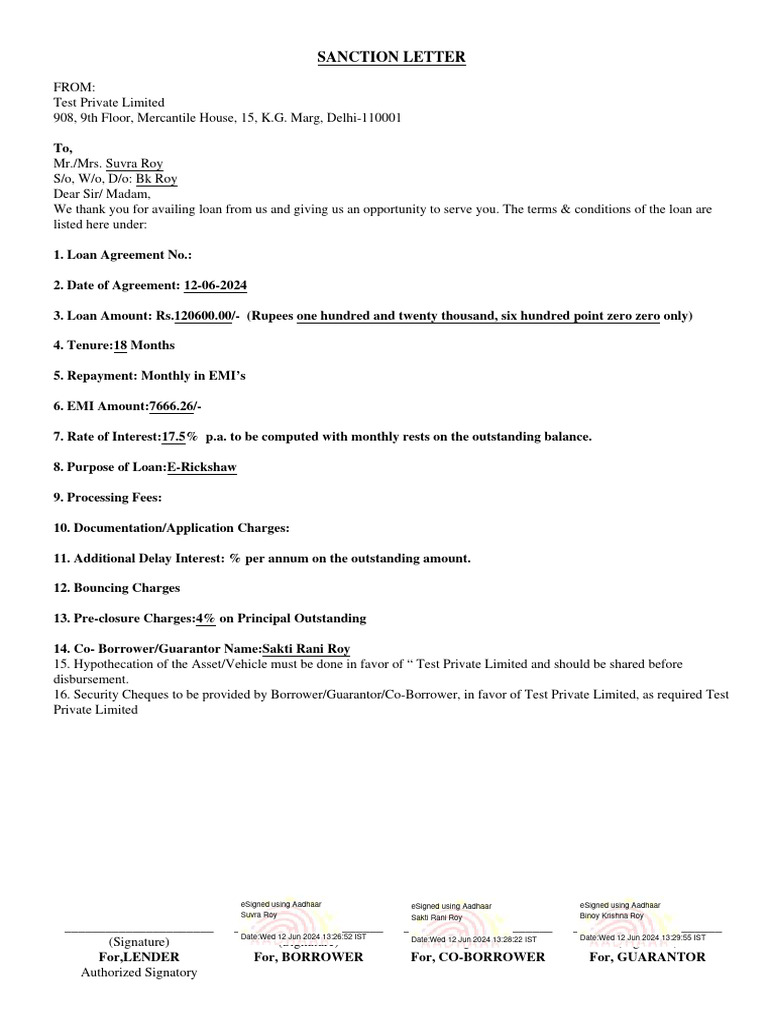 Esign | Download Free PDF | Loans | Interest