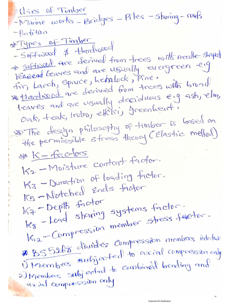 CEC 409 Timber Summary | PDF