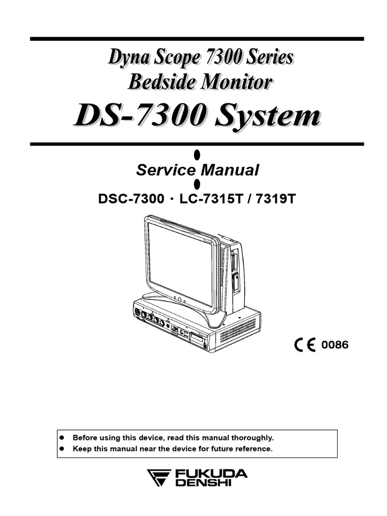 Manuale - Monitor - Fukuda Denshi - DS 7300 - Service - Eng | PDF ...