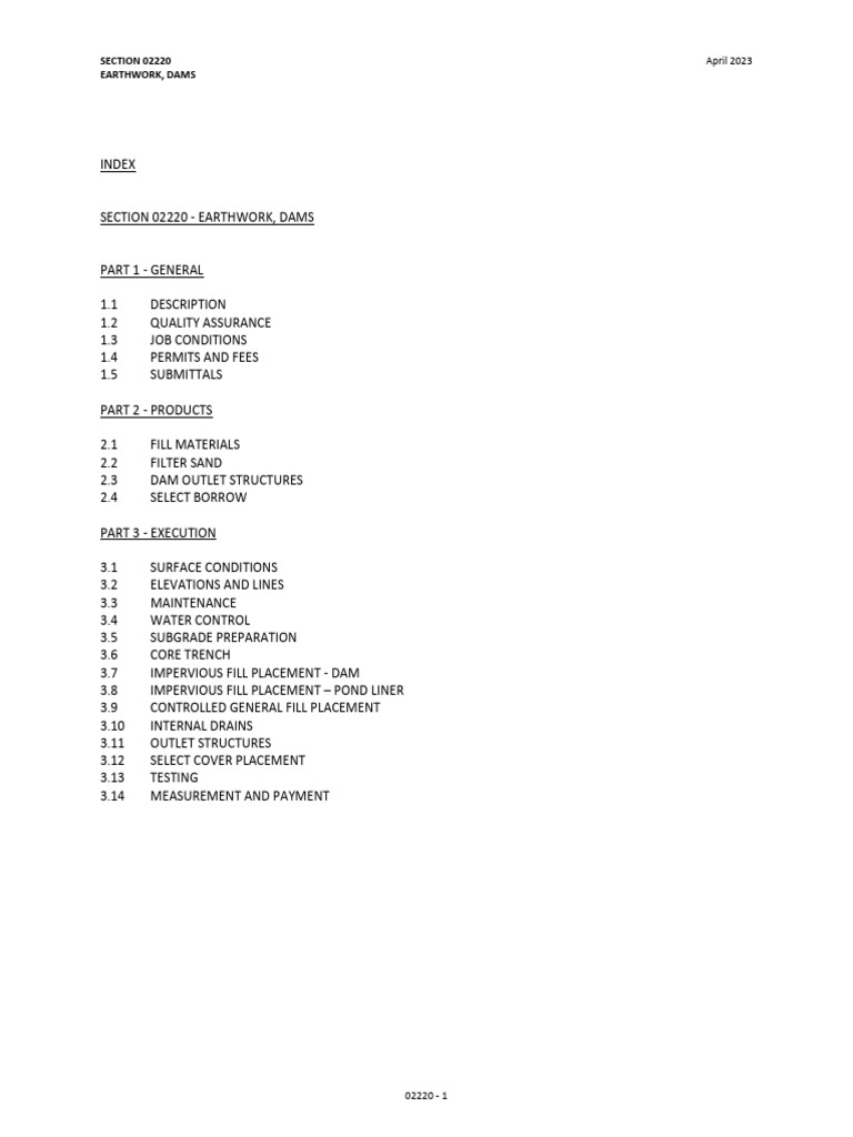 Earthwork Dams - 2023 | PDF | Dam | Geotechnical Engineering