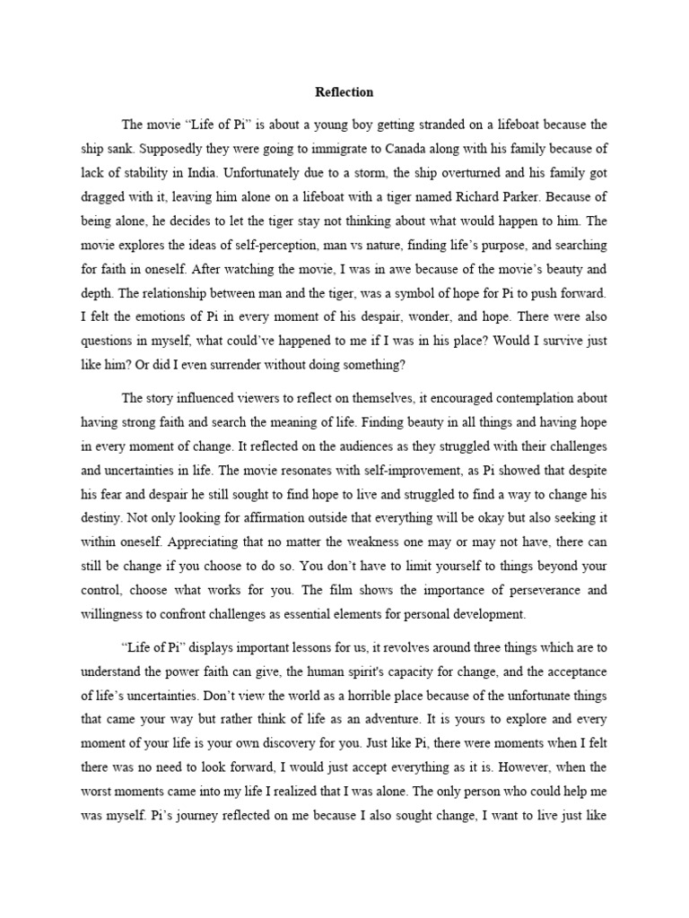 Reflection Paper Psy100g Final | PDF | Courage