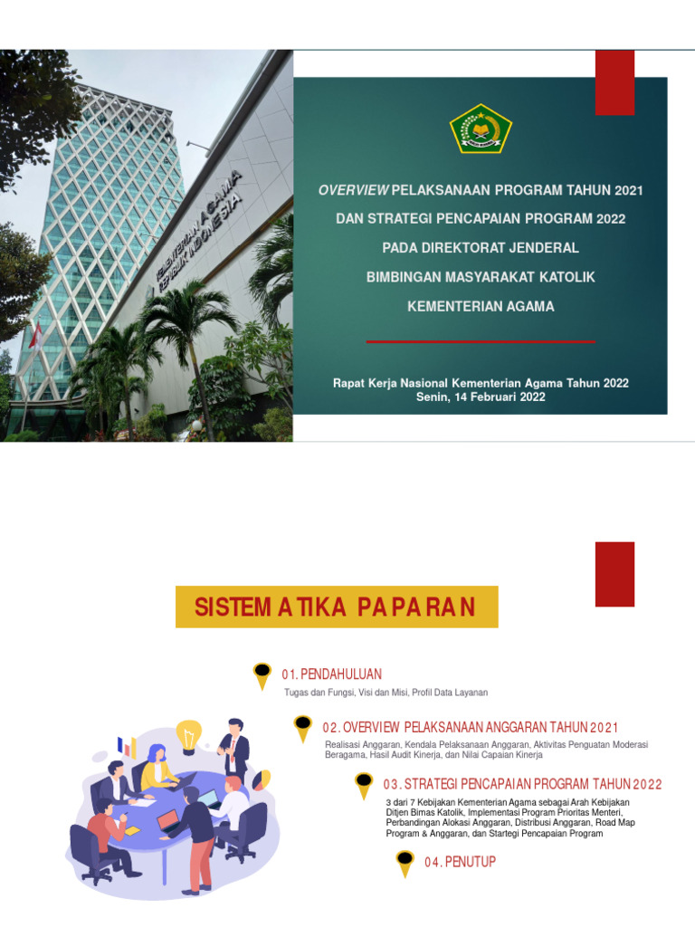 Ditjen Bimas Katolik Rakernas 2022 | PDF