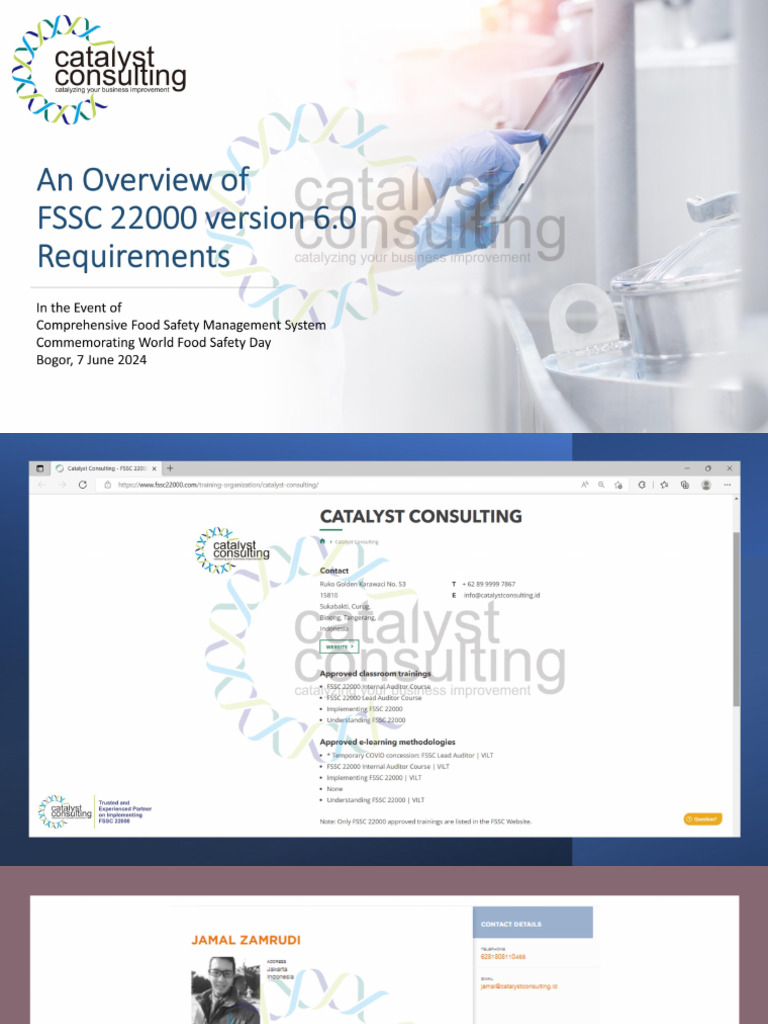 FSSC 22000 v6.0 Requirements Overview Shared | PDF