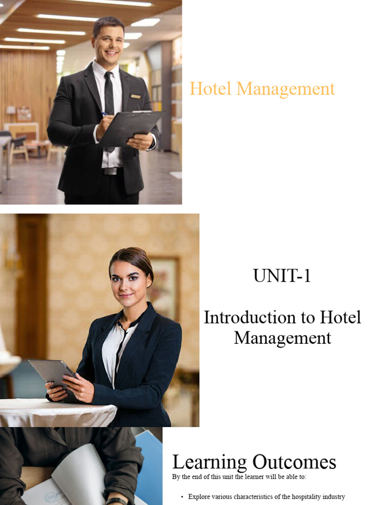 Unit 1 Hotel Management (Introduction To Hotel Mangement | PDF | Hotel ...