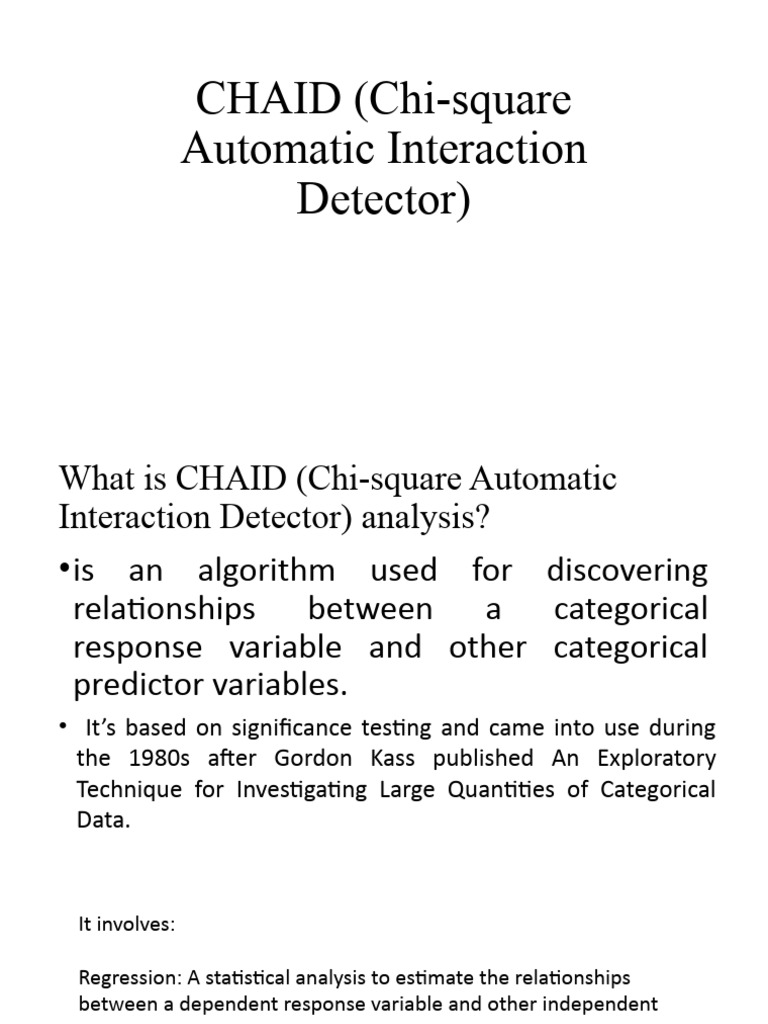 CHAID Analysis in B2B Research | PDF | Statistics | Marketing