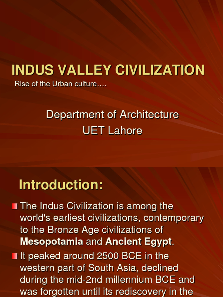 Indus Valley: Urban Planning Insights | PDF