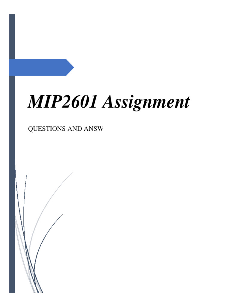 MIP2601 Assignment 2 2024 | PDF | Area | Geometry