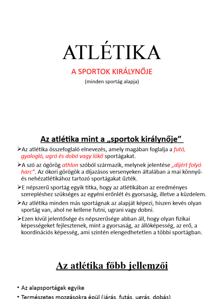 6 Atlétika | PDF