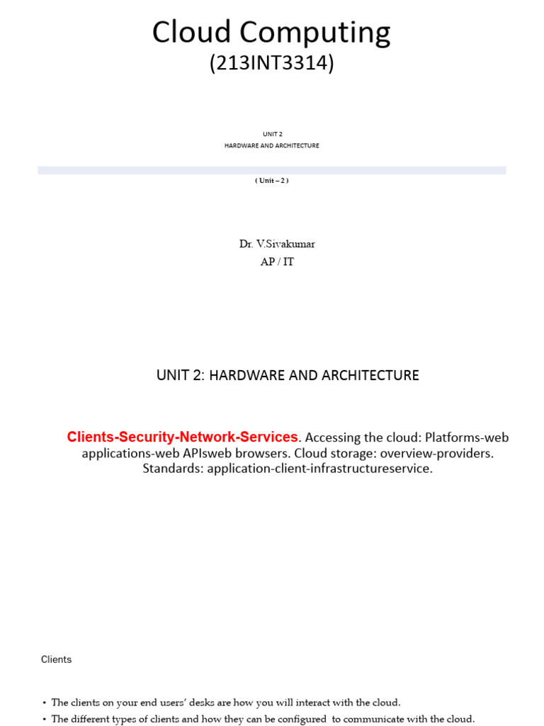 Cloud Computing Basic | PDF | Cloud Computing | Security