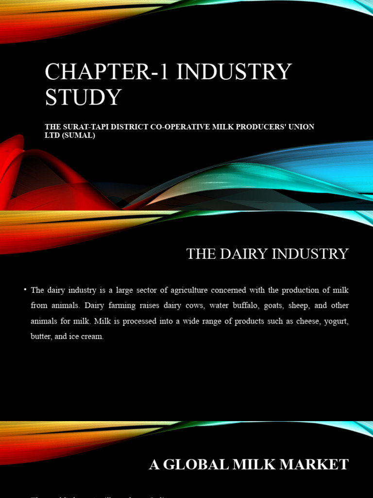 Chapter-1 INDUSTRY STUDY | PDF | Milk | Dairy