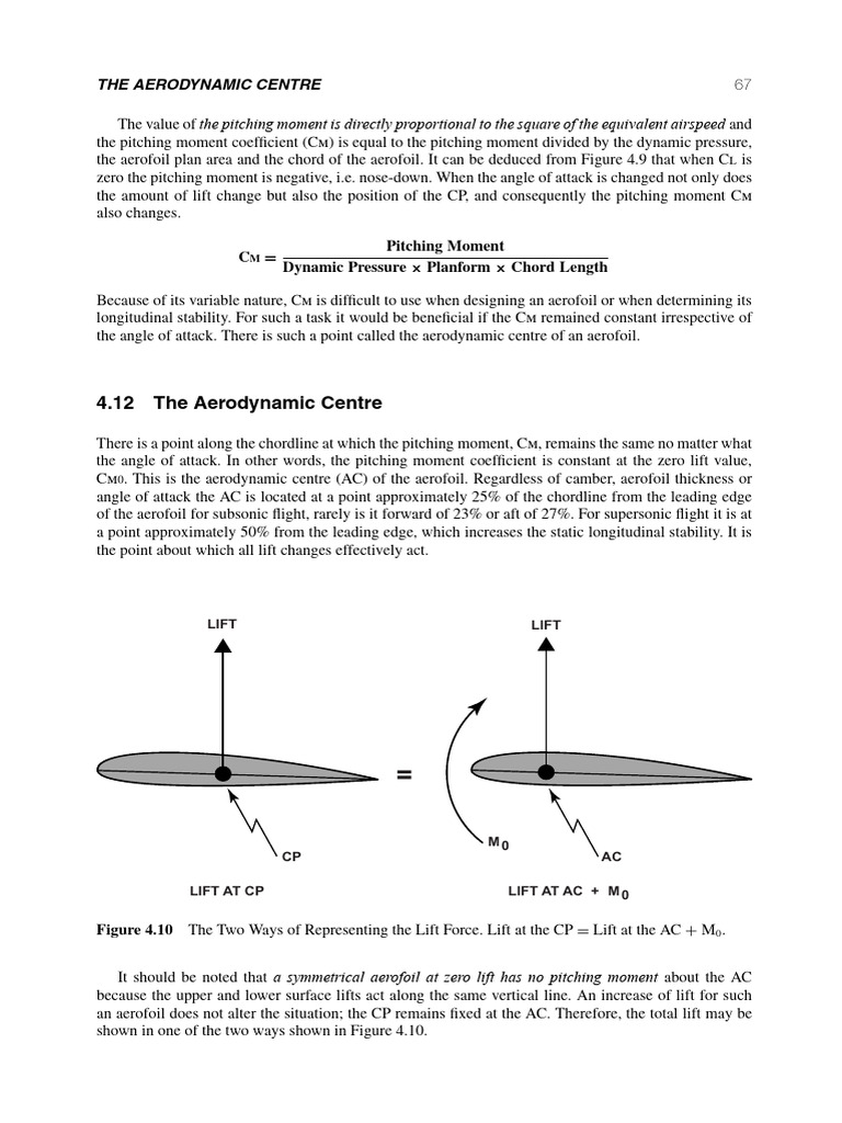 AERODYNAMIC CENTRE | PDF | Airfoil | Lift (Force)