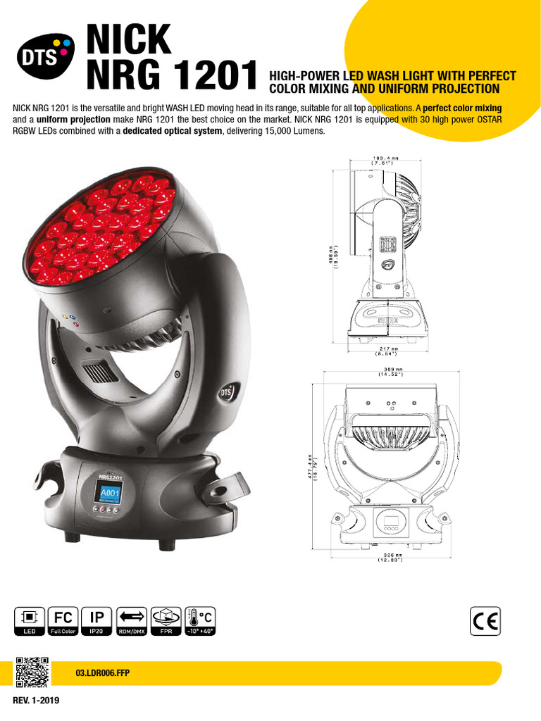 DTS Datasheet Nick-Nrg-1201 Rev1-2019 | PDF | Light Emitting Diode ...