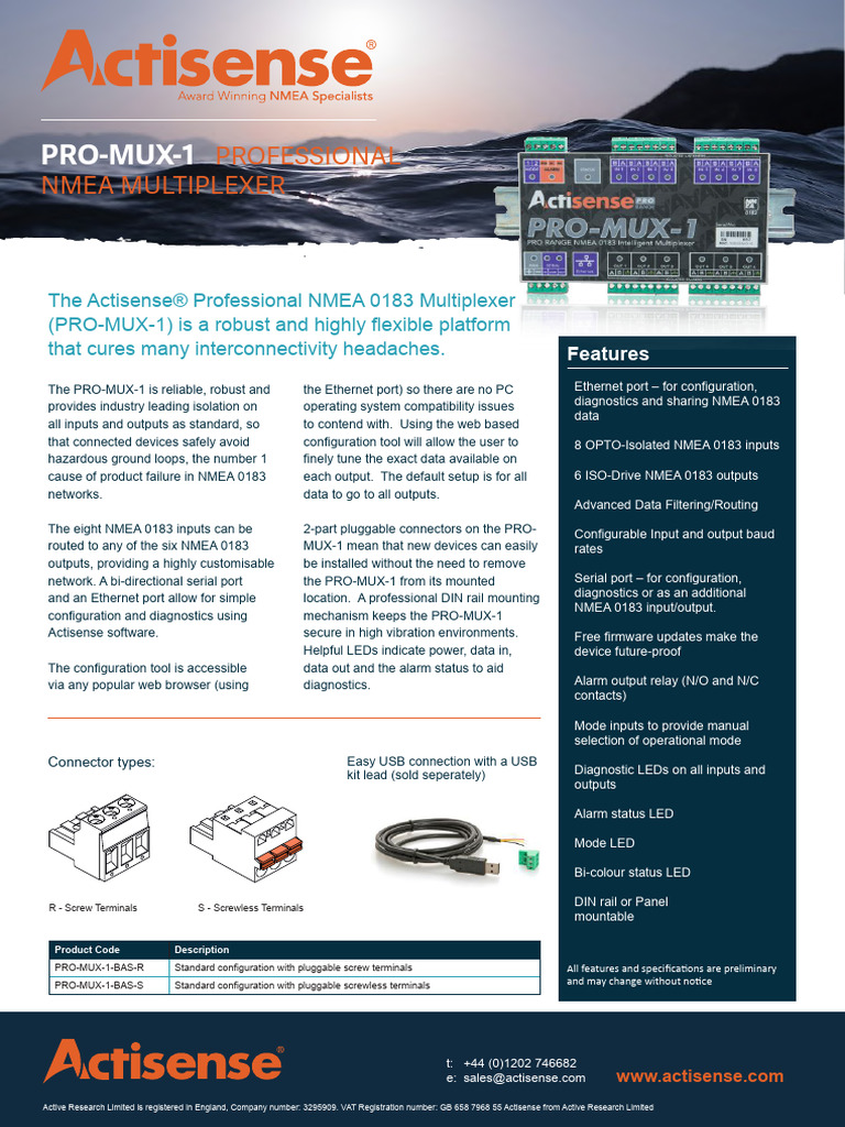 PRO MUX 1 Data Sheet Issue 1.00 | PDF | Power Supply | Computer Network